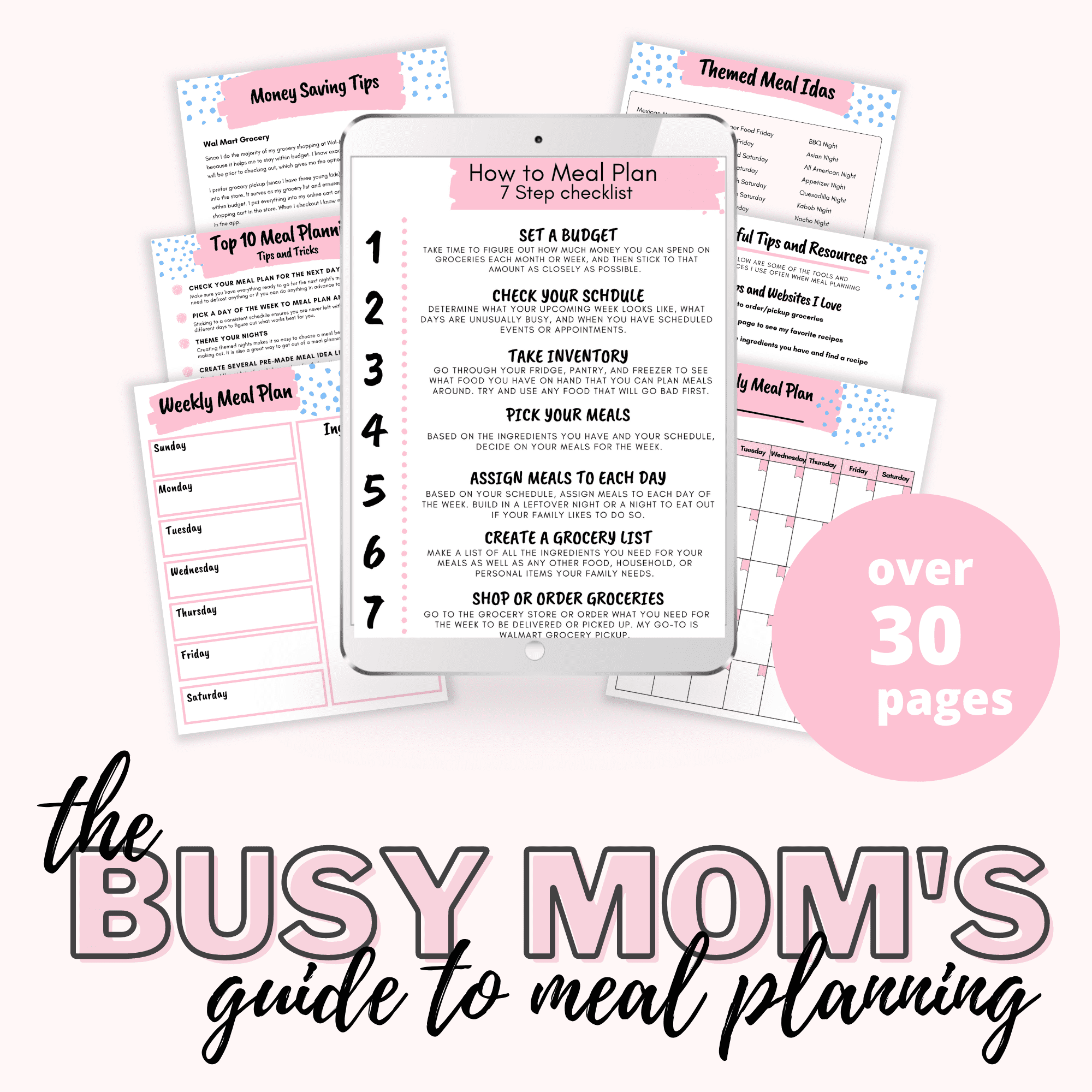 Meal Planning for Busy Moms | How to Get Dinner on the Table ...