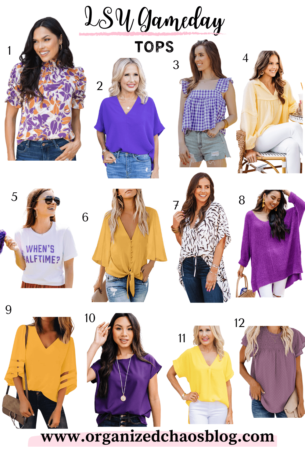 LSU Game day Outfits for the 2022 Season - Organized Chaos Blog