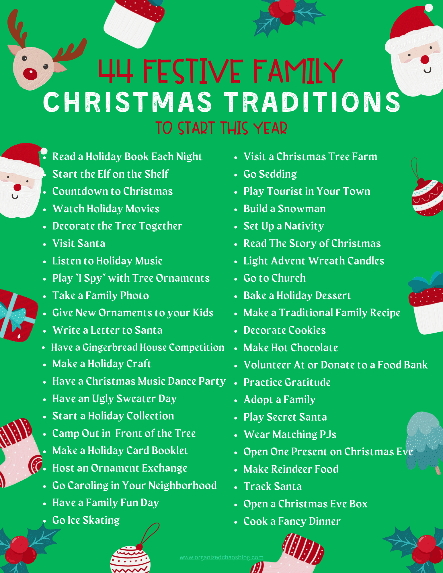 44 Festive Family Christmas Traditions to Start this Year - Organized ...