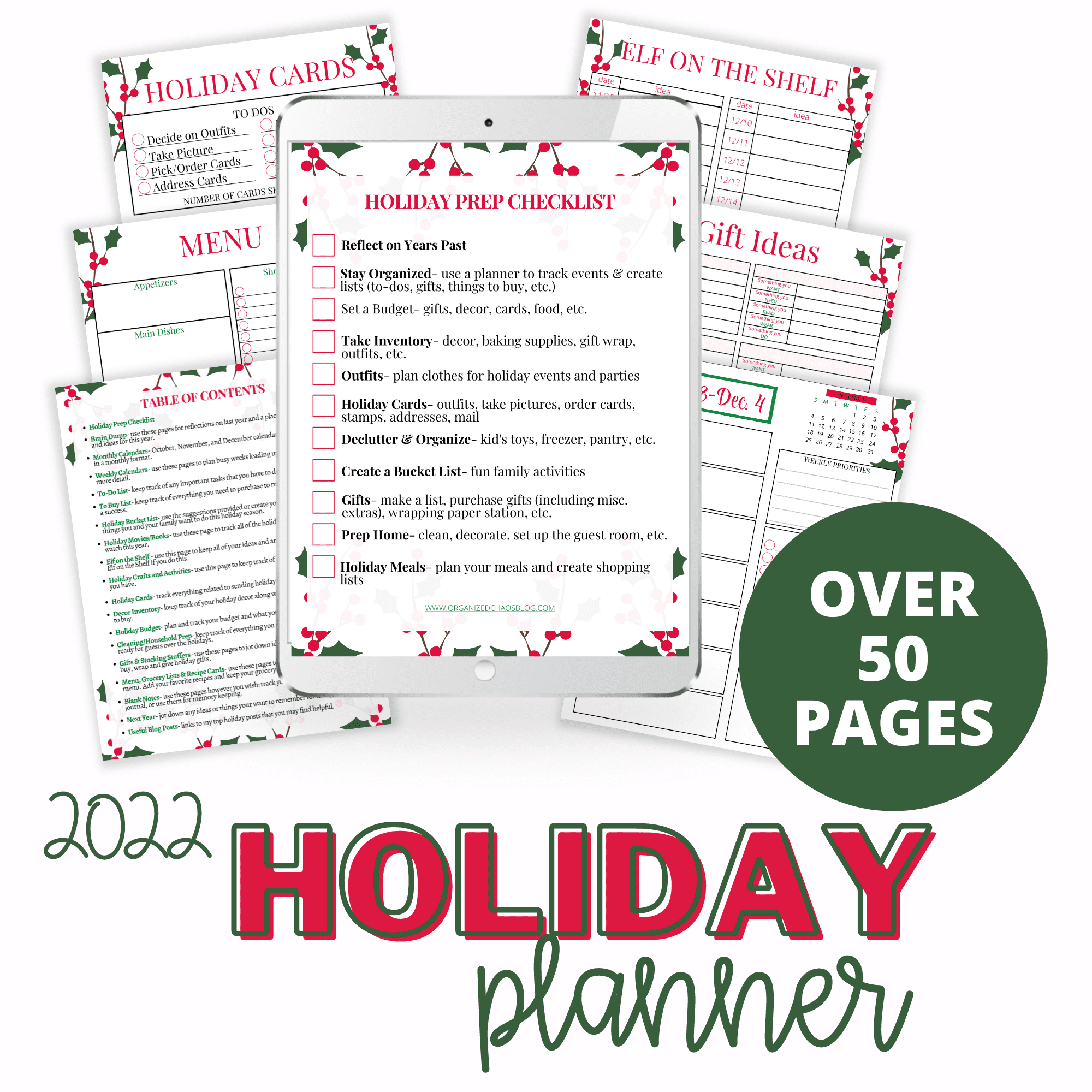 Holiday Prep | 11 Ways to Plan Ahead - Organized Chaos Blog
