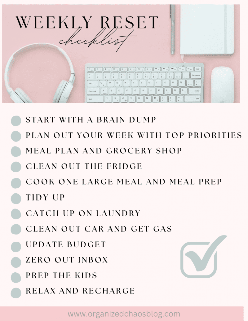 The Ultimate Weekly Reset Routine- 12 Simple Steps to Plan and Prep ...