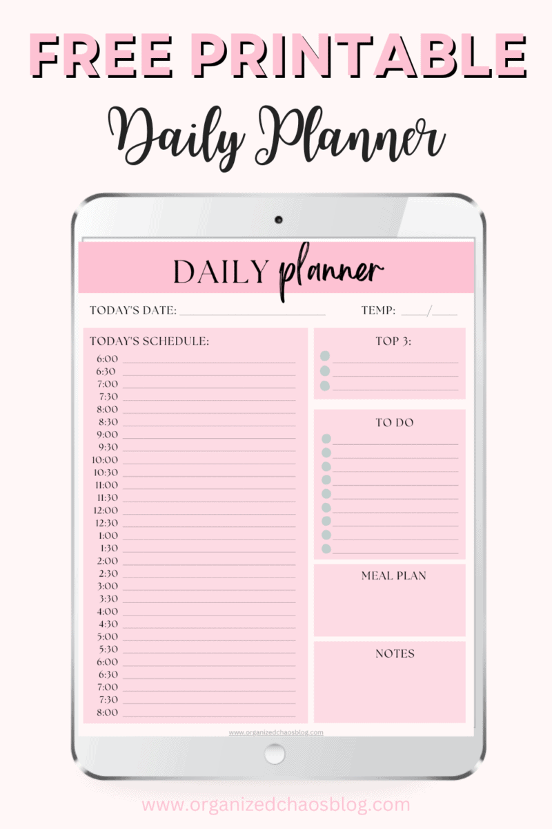 How to Create the Perfect Stay at Home Mom Routine - Organized Chaos Blog