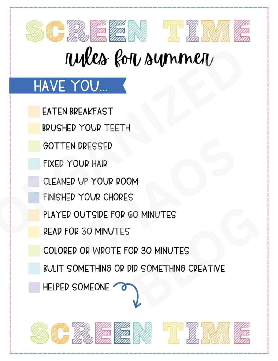 Summer Schedule Ideas for Kids + Activities Planner & Organizer ...