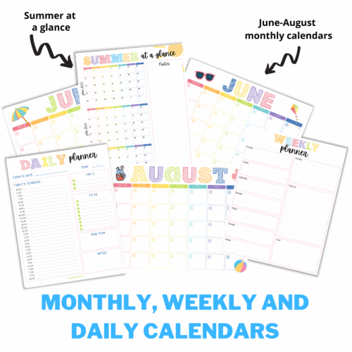 Summer Schedule Ideas for Kids + Activities Planner & Organizer ...