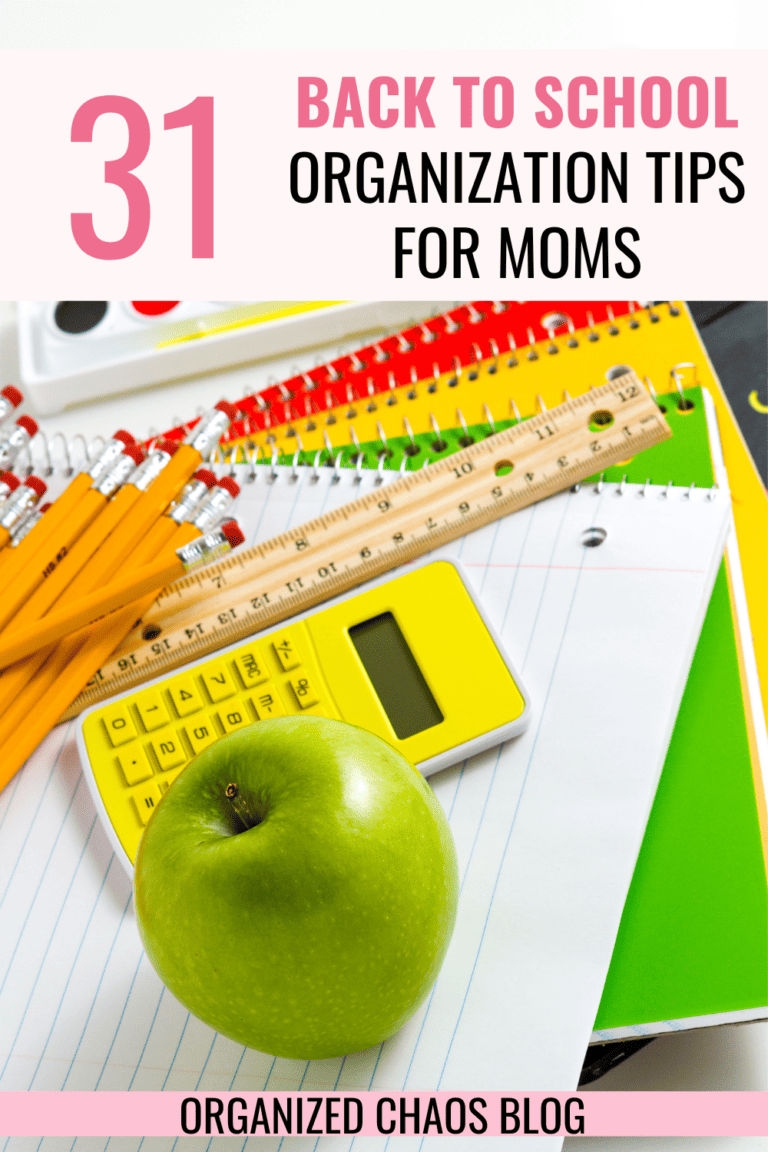 31 Brilliant Back to School Organization Tips for Moms - Organized ...