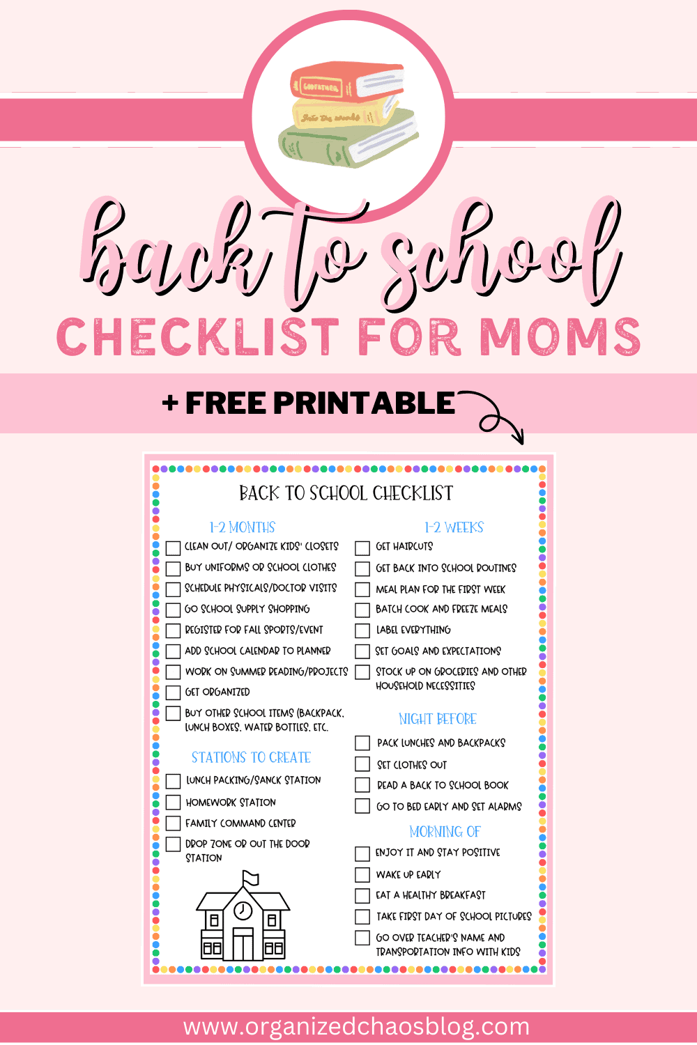 The Complete Back to School Checklist for Moms + Free Printable ...