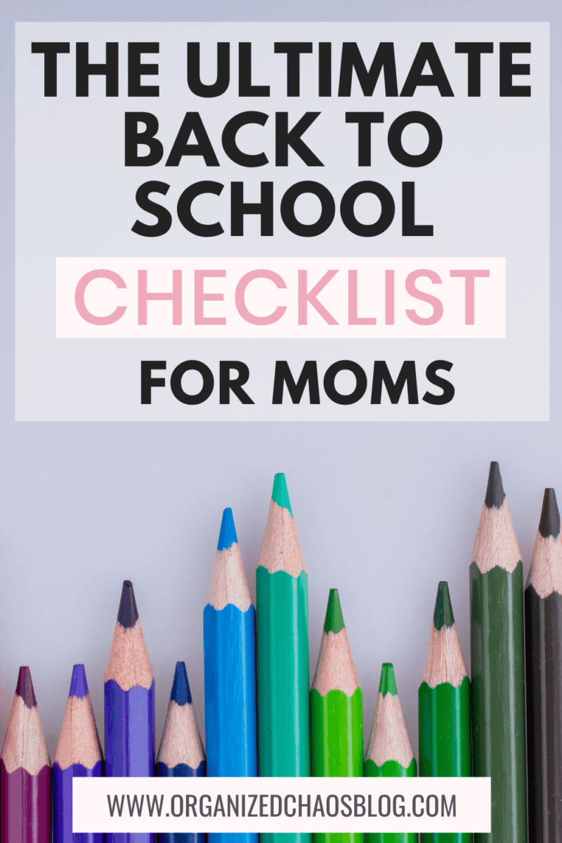 The Complete Back to School Checklist for Moms + Free Printable ...