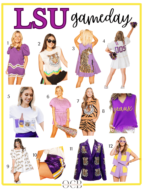 LSU Game day Outfits for the 2023 Season - Organized Chaos Blog